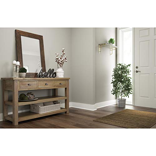 Franklin Brass S43794Z-527-W Solid Wood Shelf, Grey Wood Stain, Single