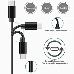 USB C Charger Charging Cable Cord Wire Compatible for Echo Buds 2, Raycon E25 Pro/E55,EarFun Air Pro/EarFun Free Pro,Sabbat E12 Ultra,TOZO T12 NC9 Wireless Earbuds Headphones Charging Cord (USB-C Port