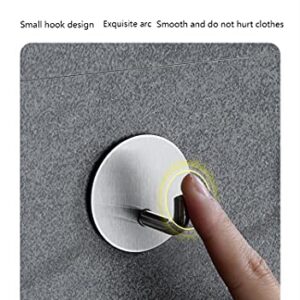 kylayoyo Self-Adhesive Hook, 3M Hooks, Waterproof, Heavy-Duty Wall Hook Without Nails, Bathroom, Kitchen, Bedroom, Cabinet, Closet, Towel, Bathrobe, Coat Key Chain, Round Design 6 Packs