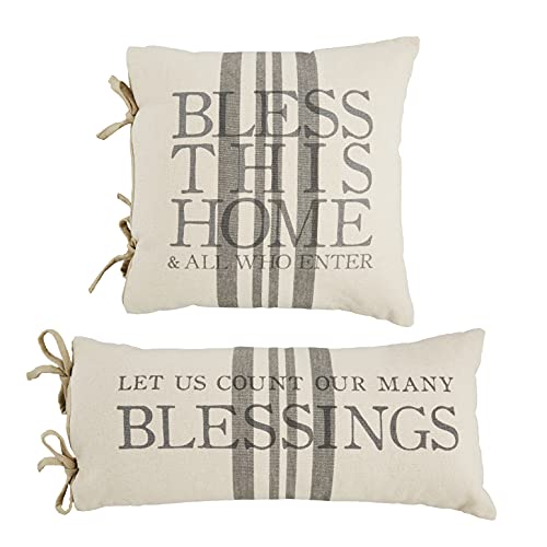 Mud Pie Blessings Pillow, Count