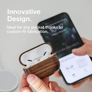 Woodcessories - Sustainable case Compatible with AirPods Pro Cover Wood, Walnut Wood