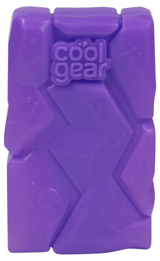 Cool Gear 4-Pack Fat Ice Pack | Reusable Ice Blocks for Lunch Box, Coolers, & More | BPA Free with Non-Toxic Freezer Gel | Keeps Food Cold & Fresh