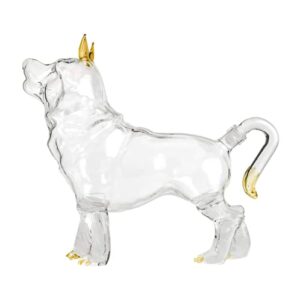 Dog Whiskey Decanter,Glass Zodiac Animal Wine Decanter,1000ml Liquor Decanter For Whiskey Scotch RumTequila