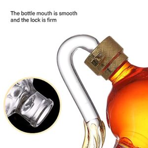 Dog Whiskey Decanter,Glass Zodiac Animal Wine Decanter,1000ml Liquor Decanter For Whiskey Scotch RumTequila