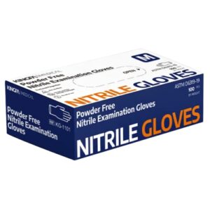 100% Nitrile Chemo-rated Medical Grade Exam Gloves - 510(k), Latex and Powder Free, Disposable, 4 mil Thickness, Textured Fingers, Indigo (1000, Medium)