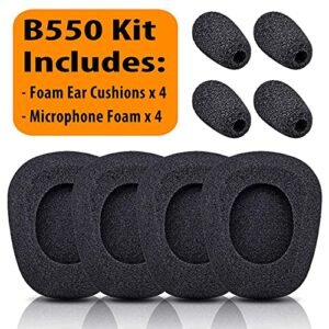 B550-XT Kit Replacement Ear Pads Cushion Mic Foam Compatible with B550-XT B550XT B450-XT Headset I B550 XT Accessories