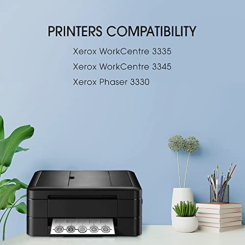 MasaiMara 106R03622 Compatible Toner Cartridges Replacement for Xerox Phaser 3330 WorkCentre 3335 3345 3335dni 3345dni 106R03621 Toner – High Yield 8,500 Pages (Black, 2Pack)