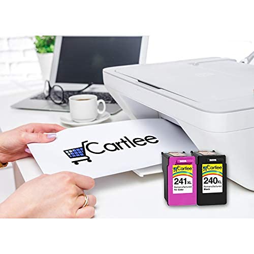 Cartlee 2 Remanufactured High Yield Ink Cartridge Replacement for PG-240XL 240 XL CL-241XL 241 XL PIXMA MX472 MX452 MG3220 MG3520 MX432 MX439 MX512 MG3620 MG2120 MX459 MG3600 MX479 (1 Black, 1 Color)