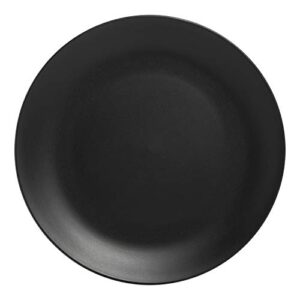 10 Strawberry Street Wazee Matte Coupe Dinnerware Set, 16 pc, Black