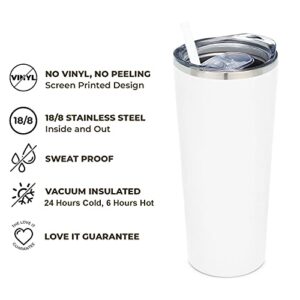 Nurse Travel Tumbler - Vacuum Insulated Stainless Steel New Nurse Travel Mug with Lid and Straw - Nursing Graduation Gift - Cute Coffee Cup for New Nurses - Gift for Women - Nursing Appreciation Gift