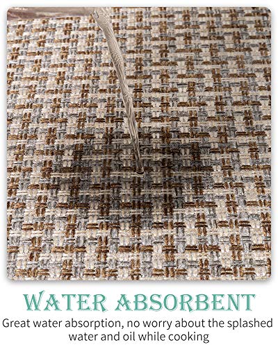 AMOAMI Kitchen Rugs and Mats Non Skid Washable, Absorbent Rug for Kitchen, Large Kitchen Floor Mats for in Front of Sink, 2 PCS Set 20"x32"+20"x48"