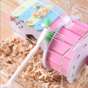 UNMOT Pet Cage Cleaner Set for Rabbit Cages Guinea Pig Hamster Cat Ferret Birds Parrot Chinchilla for Small Animals Pet Playpen Bedding Cleaning Brush Dustpan and Broom Foam Sponge