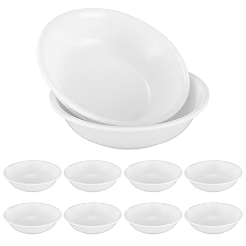 Cabilock 10pcs Sauce Dishes Appetizer Plate Soy Sauce Dipping Dishes Condiment Dishes Mini Serving Bowl for Buffet Side Dishes Ketchup BBQ Dinner