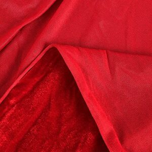 SHEUTSAN 10 Yards Long 65 Inches Wide Red Velvet Fabric, Flexible Stretch Velvet Fabric by The Yard for Costumes Sewing, Craft Making, Home Decoration