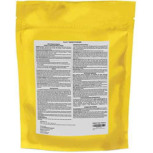 HARRIS Termite and Carpenter Ant Treatment and Mold Killer, 4lb Powder, Makes 4 Gallons Liquid Spray for Prevention and Control