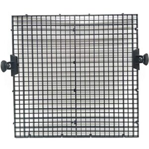 YOOHUA 4PCS Aquarium Divider Tray Plastic Grid Aquarium Egg Crate Light Diffuser, Fish Tank Divider Filter Bottom Isolation with 8PCS Sucker Clip (Black)