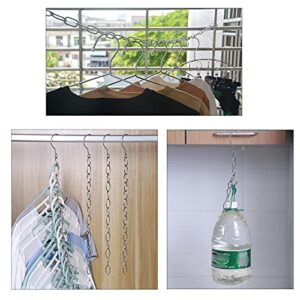 LERTREE 50cm Space Saving Hanger Chains Stainless Steel Closet Hanger Organizer Magic Chains for Home and Office (4)