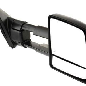 Garage-Pro Mirror Compatible with 2007-2021 Toyota Tundra Towing Mirror, Passenger Side, Heated, Power Glass, Blind Spot Glass, In-housing Signal Light