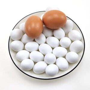 10 Pieces of Pigeon Eggs Simulation of Solid Plastic Pigeon Eggs for Pigeon Hatching Help Laying Pigeon Agricultural Tool Poultry