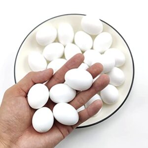 10 Pieces of Pigeon Eggs Simulation of Solid Plastic Pigeon Eggs for Pigeon Hatching Help Laying Pigeon Agricultural Tool Poultry