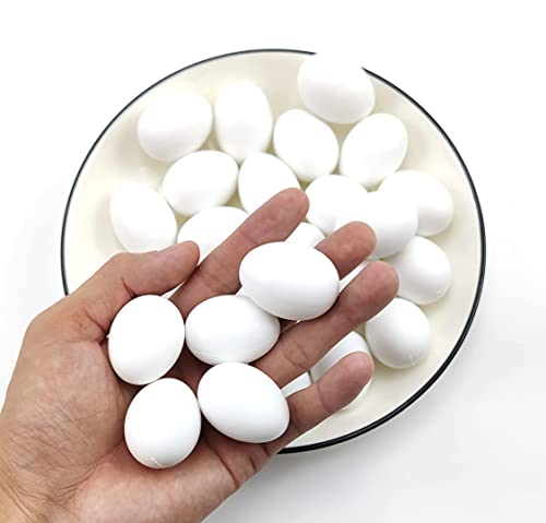 10 Pieces of Pigeon Eggs Simulation of Solid Plastic Pigeon Eggs for Pigeon Hatching Help Laying Pigeon Agricultural Tool Poultry