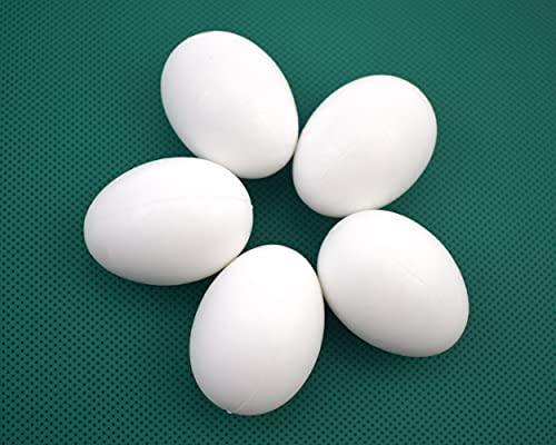 10 Pieces of Pigeon Eggs Simulation of Solid Plastic Pigeon Eggs for Pigeon Hatching Help Laying Pigeon Agricultural Tool Poultry