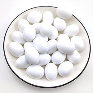 10 Pieces of Pigeon Eggs Simulation of Solid Plastic Pigeon Eggs for Pigeon Hatching Help Laying Pigeon Agricultural Tool Poultry