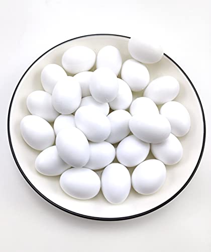 10 Pieces of Pigeon Eggs Simulation of Solid Plastic Pigeon Eggs for Pigeon Hatching Help Laying Pigeon Agricultural Tool Poultry