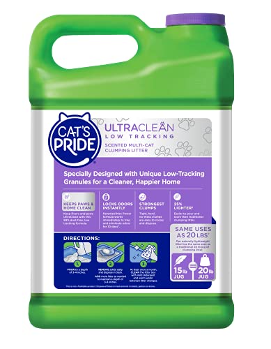 Cat's Pride Max Power UltraClean Low-Tracking Multi-Cat Clumping Litter 15 Pounds, Fresh Scent