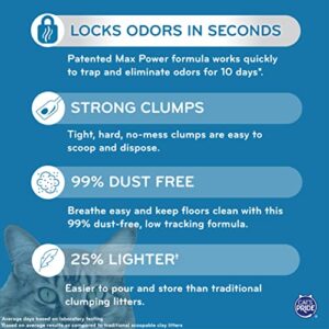 Cat's Pride Max Power UltraClean Low-Tracking Multi-Cat Clumping Litter 15 Pounds, Fresh Scent