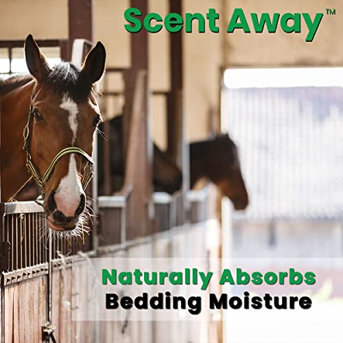 SCENT AWAY Horse Stall Deodorizer Odor Eliminator | 100% Natural Odor Neutralizer | Fragrance Free Smell, Odor & Moisture Absorber | Non-Toxic Active Carbon & Zeolite Odor Control | 25lbs. (11.34kg)