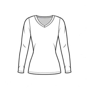 Natural Uniforms Women's Long Sleeve V-Neck T-Shirt Under Scrub (White, Medium)