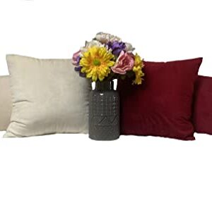 Norott Decorative Throw Pillow Vault Secret Pocket-6.5x10.5-Keep Items Private Safe Secure in Plain Sight-Beds-Couch-Sofa-Any Room-Travel Use- Oblong Crimson-13.5x19.5x6.5 inches