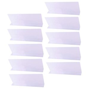 baluue acrylic shelves 10pcs goods shelf dividers clapboards acrylic clear closet separators organizer for home wardrobe cabinet pantry store showroom office shelving divider clear shelf divider