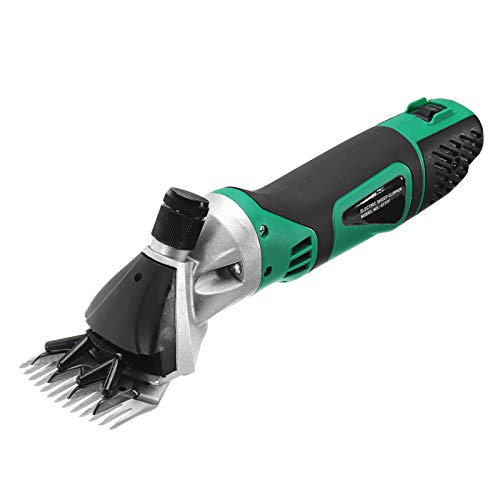 coldwind 350W Electric Sheep Shears, Sheep Clippers with 6 Speed,Electric Goat Shears for Sheep Goat Llama Horse Alpacas Thick Coat and Heavy Duty Animals Hair-Green