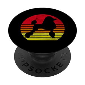 retro poodle silhouette popsockets swappable popgrip