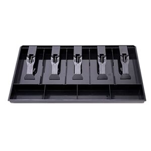 ekdjkk cash register drawer, 5 grids store, abs free take market storage coin register, for supermarkets, shops, hotels, various industrial and mining enterprises