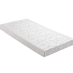 DHP Carter 6 Inch Twin Mattress with Thermobonded Core and Jacquard Cover, White