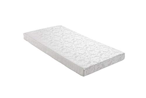 DHP Carter 6 Inch Twin Mattress with Thermobonded Core and Jacquard Cover, White