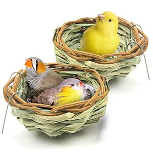 meric finch woven seagrass nest, 4” diameter, 2 pieces per pack