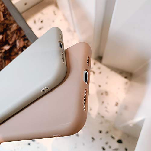 Ownest Compatible for iPhone 11 Case for Soft Silicone Gold Heart Pattern Slim Protective Shockproof Case for Women Girls for iPhone 11-Brown