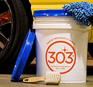 303 Tire Brush - Ultimate Agitation Power for Removing Dirt and Debris - Easy Grip Handle - Works Best with 303 Tire Cleaning Products,1 Pack (39023)