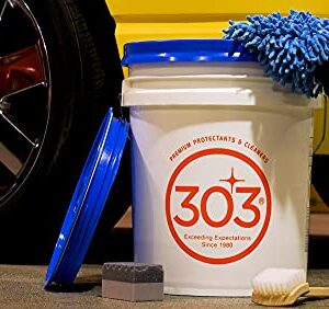 303 Tire Brush - Ultimate Agitation Power for Removing Dirt and Debris - Easy Grip Handle - Works Best with 303 Tire Cleaning Products,1 Pack (39023)