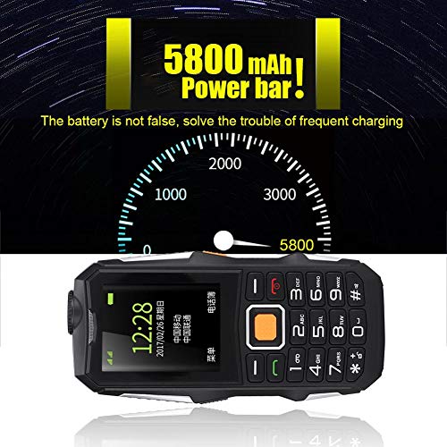 Faceuer Mobile Phone, U001 Seniors Dual SIM Dual Standby Unlocked Cell Phone with 13800mah Battery Flashlight for Waterproof Shockproof Dustproof(U.S. regulations)