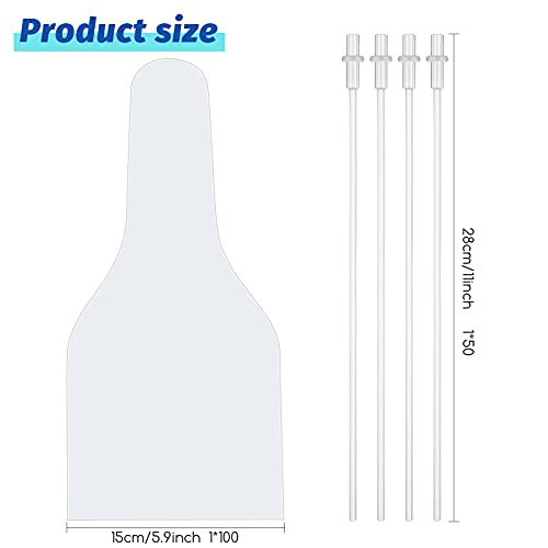 150 Pieces Disposable Artificial Insemination Rods Set Include 50 Pieces Disposable Breeding Tube Rod Tube Breeding Catheter Rod and 100 Pieces Canine Semen Collection Cones for Dog Goat Sheep