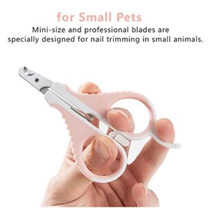 VOVIGGOL Cat Nail Clippers with Safety Guard and Sharp Angled Blade, Best Grooming Tool Cat Claw Trimmer Cat Scissors Pet Nail Clippers for Cats Kitten Puppy Rabbit Bird Ferret and Small Dog