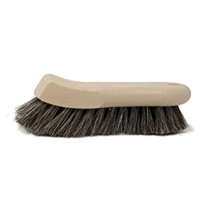 303 Upholstery Brush - Horse Hair Bristles - Tough On Stubborn Stains, Gentle On Delicate Fabrics - Contoured, Ergonomic Design - Leather Seats, Carpets, Fabric, Upholstery, and More - (39019)