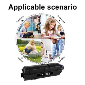 TK1162 TK-1162 1T02RY0US0 (Black,2 Pack) Toner Cartridge Replacement for Kyocera ECOSYS P2040 P2040DW P2040DN Toner Kit Printer