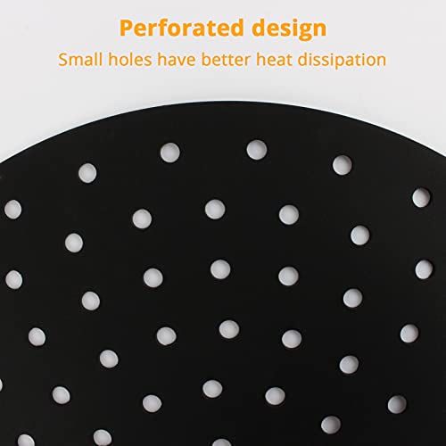 Silicone Pot Holder Trivet Mats, KUFUNG Heat Resistant Table Dish Drying Mat, Hot Pads Spoon Rest, Non Slip, Flexible, Durable, Dishwasher Safe (Black, Ventilated Holes)