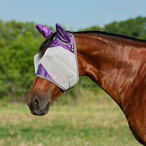 Cashel Crusader Designer Fly Mask with Ears, Orchid, Weanling